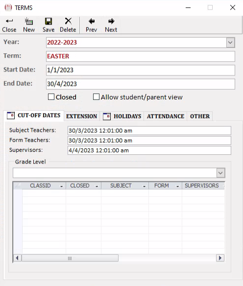 HOW TO SET OR CHANGE CUT-OFF DATES – COMSOL (JAMAICA) LIMITED
